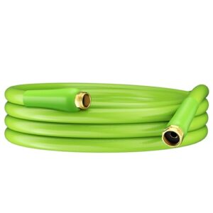 besiter garden hose 100 ft x 5/8", water hose with brass fittings, all-weather, no kink, lightweight, burst 600 psi