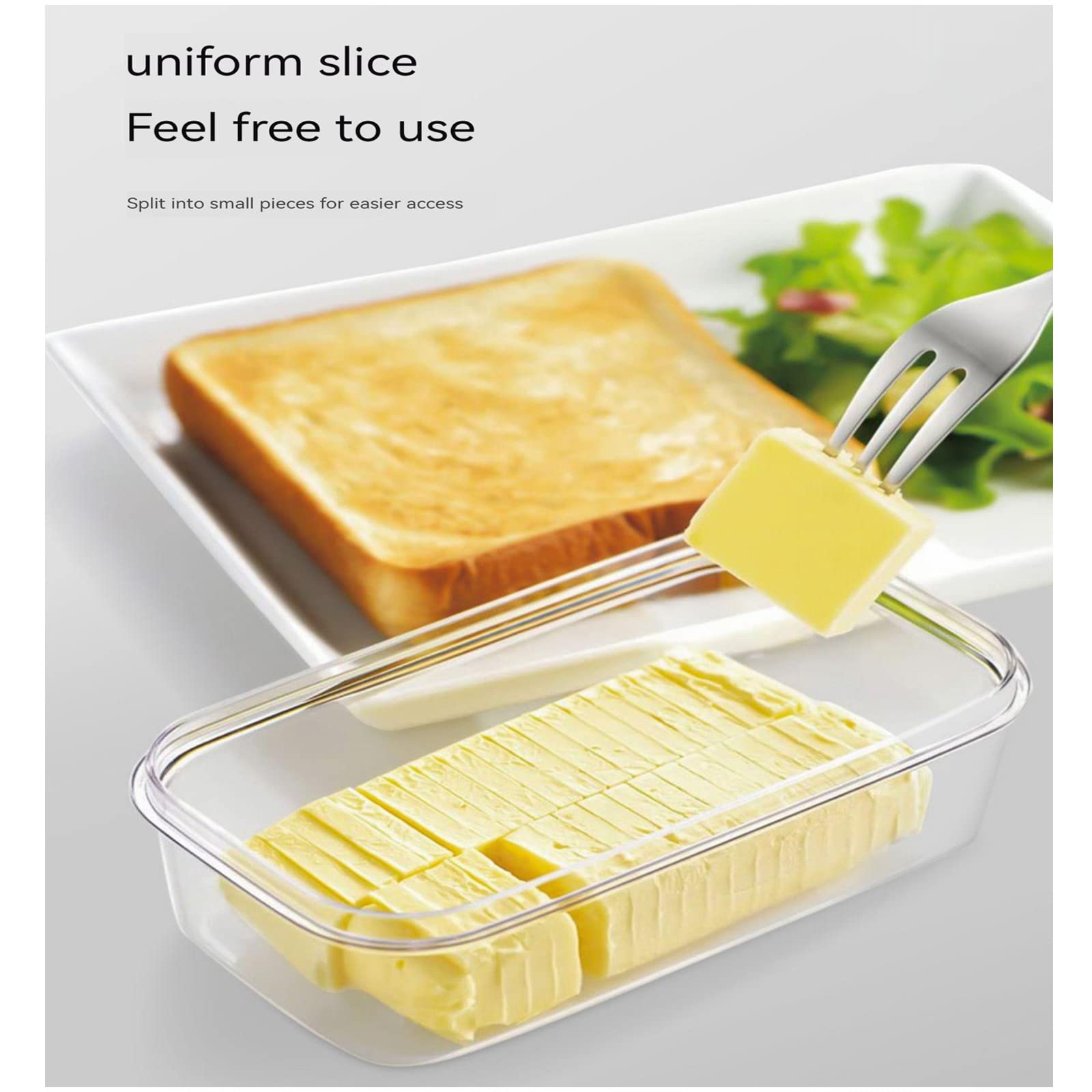 Butter Cutter Slicer, Butter Slicer, Butter Dish With Lid And Knife For Easy Cutting And Storage, Refrigerated Butter Container Butter Box