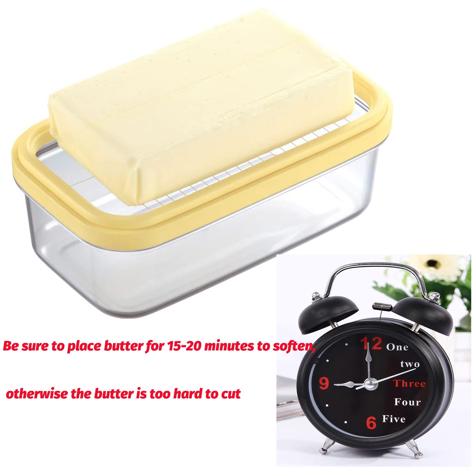 Butter Cutter Slicer, Butter Slicer, Butter Dish With Lid And Knife For Easy Cutting And Storage, Refrigerated Butter Container Butter Box