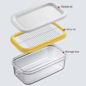 Butter Cutter Slicer, Butter Slicer, Butter Dish With Lid And Knife For Easy Cutting And Storage, Refrigerated Butter Container Butter Box