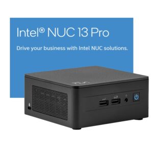 Intel 2023 NUC 13 Pro Kit NUC13ANHi7 Tall Mini PC Business Desktop, 13th Gen 12-Core i7-1360P up to 5.0GHz, 64GB DDR4 RAM, 2TB PCIe SSD, WiFi 6, Bluetooth 5.3, Windows 11 Pro, AZ-XUT Cable