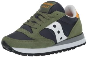 saucony jazz original green/navy men's 5, women's 6.5 medium