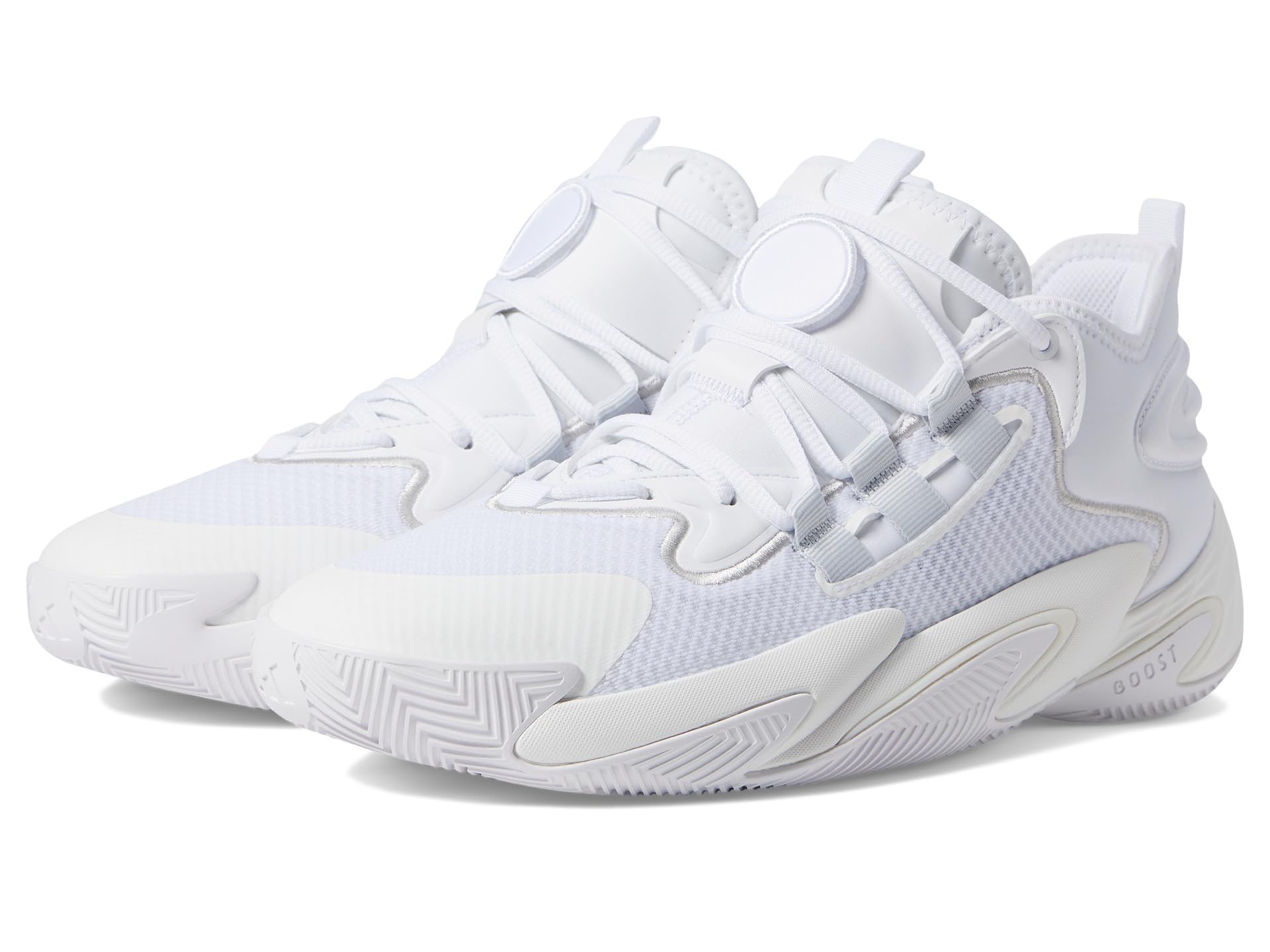 adidas BYW Select Team Footwear White/Crystal White/Zero Metallic Men's 8.5, Women's 9.5 Medium