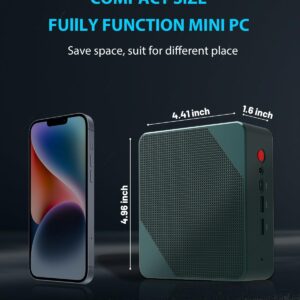 MOMENTPLUS Mini Gaming PC,AMD Ryzen 7 7735HS(Up to 4.75GHz) 32GB RAM 1TB SSD Mini Computers Windows 11 Pro, AMD Radeon 680M Micro PC Support 4K Triple Display/USB4/WiFi6/BT5.2