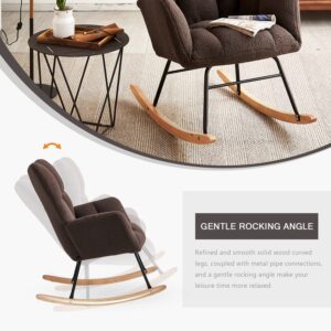 Ugijei Rocking Chair Nursery,Modern Rocking Accent Chair for Nursery, Bedroom