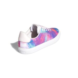 adidas Women's Vulc Raid3r Skateboard Shoes, White/Pink/Silver Metallic US 8