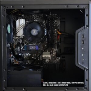 Custom Built Gaming Computer Desktop Gaming PC 8 Core RYZEN 7 CPU 4.6Ghz Max Boost 32GB RAM 1TB SSD NVME Plug and Play Tower PC System Windows 10 Pro 64 Bit