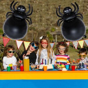 Spider Balloons Animals Balloons Black Spider Foil Balloons for Spider-Themed Party Birthday Party Supplies Decorations Halloween Party Decorations Balloons Party Sets-5pcs