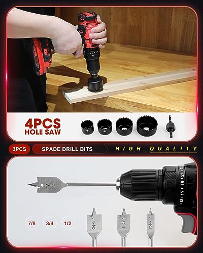 KingTool Drill Bit Set - 418 PCS Drill Bits, Drill Set & Drill Bit for Wood, Metal, Masonry, Cement, Screwdriver Bit Set Combo Kit Perfect for DIY Projects and Home Repairs