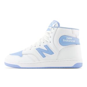 new balance bb480v1 white/team carolina 8.5 d (m)