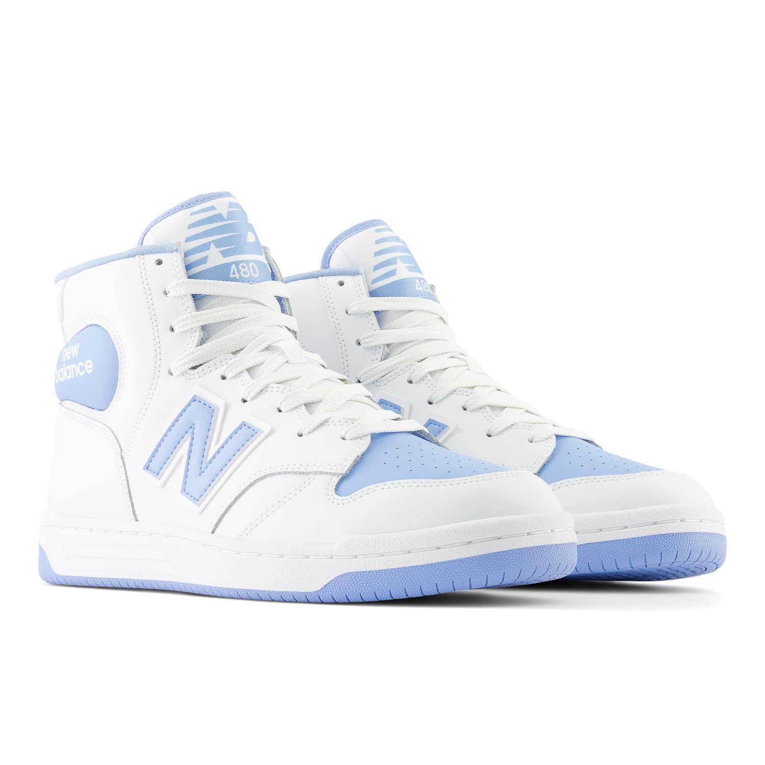 New Balance BB480v1 White/Team Carolina 8.5 D (M)