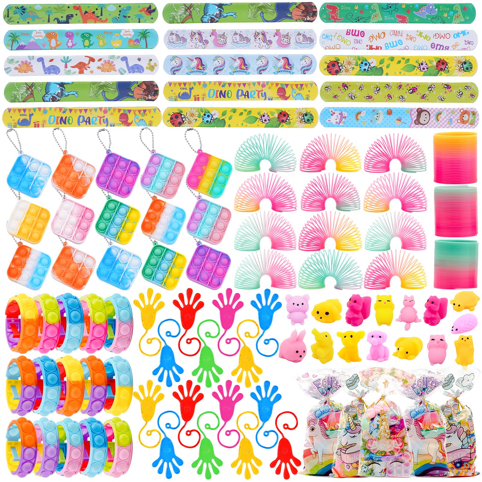 Valentines Party Favors for Kids 3-5 4-8-12, Treasure Box Toys for School Classroom Prizes, Goodie Bag Stuffers for Birthday Party Carnival Prizes,Stocking Stuffers, Pinata Fillers, Bulk Sensory Toys