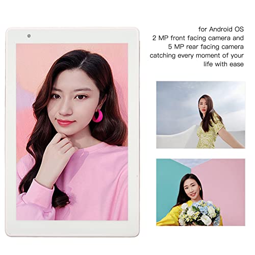 8.1 Inch Tablet, Android 10 Tablet, 5G WiFi Tablet, 4GB RAM 64GB ROM, Dual Camera, Dual Sim Dual Standby, Can be Used for Children to Learn to Read Catch up on Drama, Etc (US Plug)