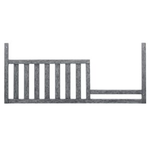 soho baby manchester crib to toddler bed guard rail conversion kit, wire brush rustic gray finish, greenguard gold certified