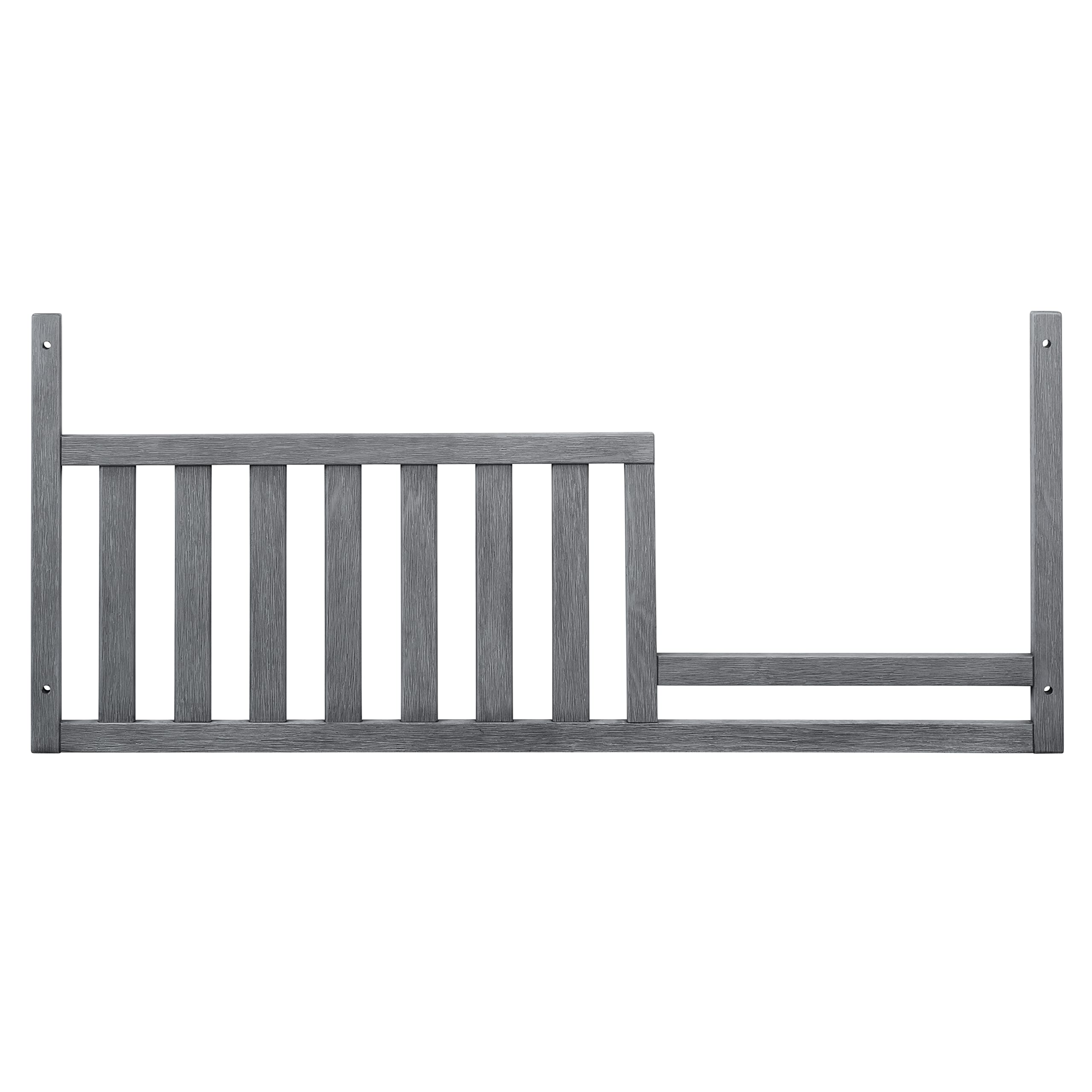 Soho Baby Manchester Crib to Toddler Bed Guard Rail Conversion Kit, Wire Brush Rustic Gray Finish, GreenGuard Gold Certified