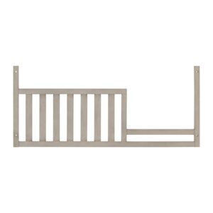 soho baby 43095210 hampton crib to toddler bed guard rail conversion kit, wire brush canyon gray finish, greenguard gold certified