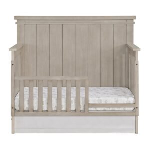 Soho Baby 43095210 Hampton Crib to Toddler Bed Guard Rail Conversion Kit, Wire Brush Canyon Gray Finish, GreenGuard Gold Certified