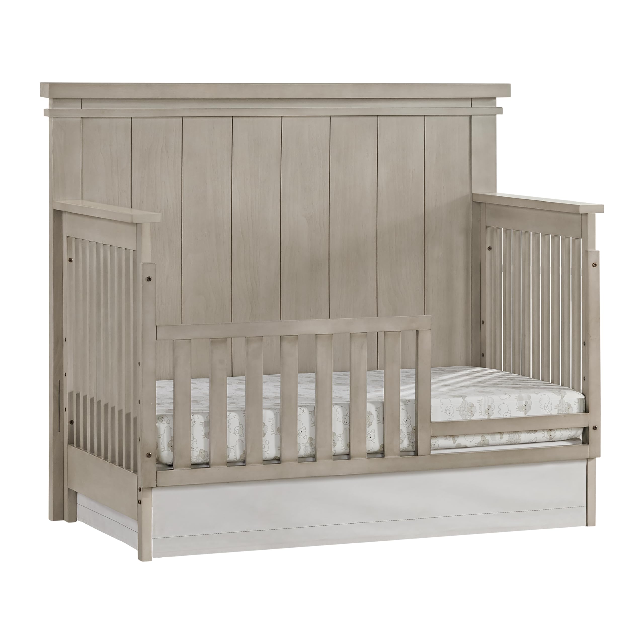 Soho Baby 43095210 Hampton Crib to Toddler Bed Guard Rail Conversion Kit, Wire Brush Canyon Gray Finish, GreenGuard Gold Certified