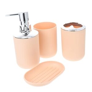 alipis 1 set bathroom set decor hand soap dispenser black soap dish soap dispenser bath tub accessory bathroom supply bathroom toiletries accessory toothbrush holder cup bracket