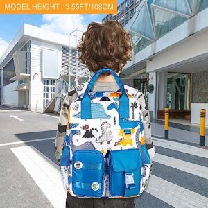 CCJPX Dinosaur Backpack for Boys, 16 inch Kids Bookbag for Elementary School Toddler Kindergarten Preschool