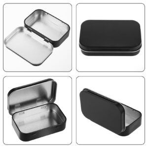 Ouligay Metal Rectangular Empty Hinged Tins Tin Containers Empty Metal Tins Box Small Empty Tins with Lids Rectangular Hinged Tins Mini Portable Box Containers for Storage Candies Jewelry Crafts