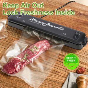 W&Y Vacuum Sealer Bags for Food - 100 Quart, 8" x 12" Commercial Grade Embossed Food Vacuum Bags - Pre-Cut Food Saver Bags for Sous Vide, Meal Prep, and Storage - BPA Free