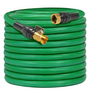 shemkar 100ft expandable garden hose,flexible lightweight water hose with 3/4" solid brass fittings,leak-proof durable retractable hose,no-kink collapsible outdoor water pipe for watering washing