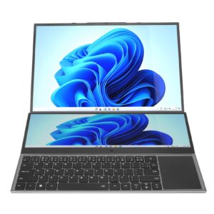 Zopsc 16in 14in Dual Screen Laptop, 16 Inch HD Main Screen+14 Inch FHD Touch Sub Screen with 512GB SSD and 32GB RAM, 10th Generation for Intel for Core i7 Processor for Windows 10 11 (US Plug)