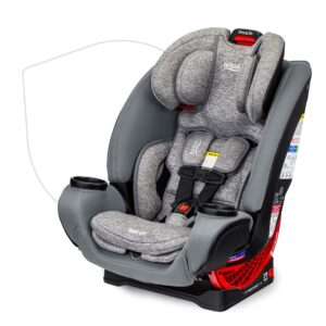 britax one4life convertible car seat, 10 years of use from 5 to 120 pounds, converts from rear-facing infant car seat to forward-facing booster seat, performance fabric, cool n dry moonstone