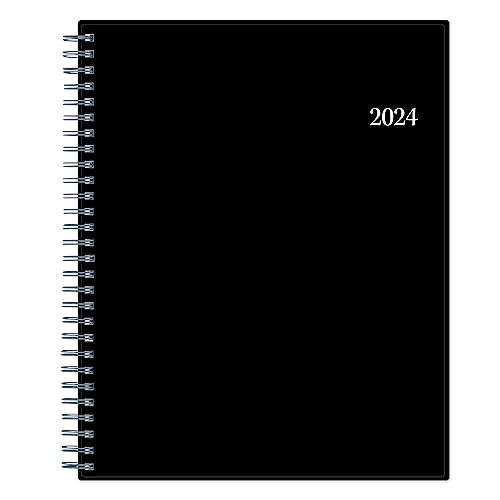 Blue Sky 2024 Weekly and Monthly Planner, January - December, 8” x 10.875”, Flexible Cover, Wirebound, Dainian (142998-24)