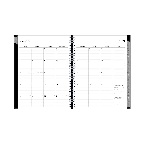 Blue Sky 2024 Weekly and Monthly Planner, January - December, 8” x 10.875”, Flexible Cover, Wirebound, Dainian (142998-24)