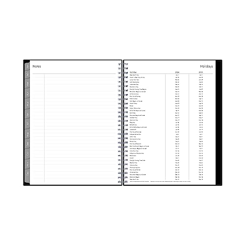 Blue Sky 2024 Weekly and Monthly Planner, January - December, 8” x 10.875”, Flexible Cover, Wirebound, Dainian (142998-24)