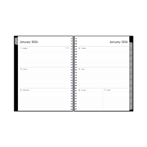 Blue Sky 2024 Weekly and Monthly Planner, January - December, 8” x 10.875”, Flexible Cover, Wirebound, Dainian (142998-24)