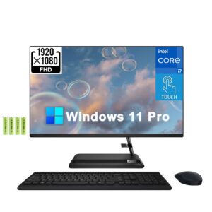 lenovo ideacentre 3 business all-in-one desktop computer pc [windows 11 pro], 27" fhd touchscreen, 13th gen intel 10-core i7-13620h, 64gb ram, 2tb pcie ssd, wi-fi 6, bt 5, 5mp webcam, rj-47, w/battery