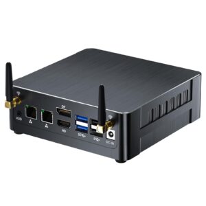 msecore mini pc with core i7-12650h, 10 cores upto 4.7ghz, 16g ram 512g pcie 4.0 ssd desktop computer, dual lan, wi-fi 6e, 1*dp, 1*hdmi, 1*usb-c triple display, auto power on, vesa, windows 11 pro