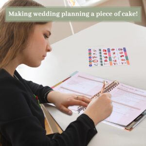 Wedding Planning Book and Organizer Set - Comprehensive Wedding Planner Book,Detailed Wedding Checklists - Perfect Engagement Gift for Bride and Groom - Includes Pen, Bookmark, Stickers & Gift Box