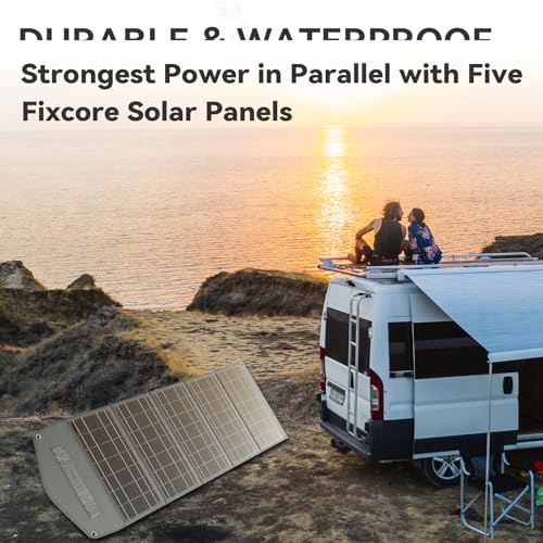 Solar Charger, DC Dual USB Ports(5V/4.8A Max) 40W Portable Solar Charger for Camping, Foldable ETFE Cells Solar Panel Kit, IP68 Waterproof for Phones, Power Banks, Tablets, Hiking, Backpacking