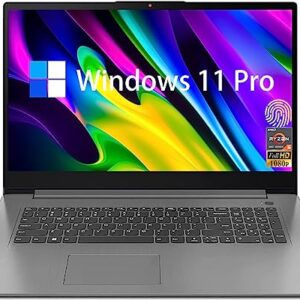 Lenovo IdeaPad 3 Business Laptop, 17.3 Inch FHD Display, AMD Ryzen 5 5625U, 16GB RAM, 1TB SSD, Windows 11 Pro, 10 Number Key, Fingerprint, SD Card Reader, Arctic Grey, PCM