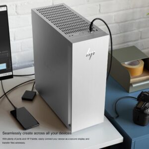 HP Envy Desktop Computer, 12th Intel i7-12700 Processor (12 Cores), GeForce RTX 3060 Ti 8G, 32GB RAM, 512GB SSD+ 1TB HDD, Windows 11 Pro, DisplayPort Thunderbolt USB-C, Ethernet, Silver, PCM