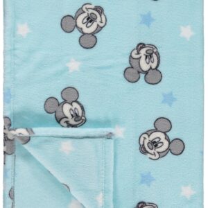 Disney Characters Flannel Fleece Baby Blanket - Soft & Cozy 30x40 Inches, Featuring Mickey Mouse, Minnie Mouse, Winnie The Pooh, and Dumbo