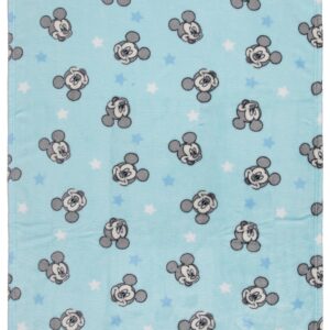 Disney Characters Flannel Fleece Baby Blanket - Soft & Cozy 30x40 Inches, Featuring Mickey Mouse, Minnie Mouse, Winnie The Pooh, and Dumbo