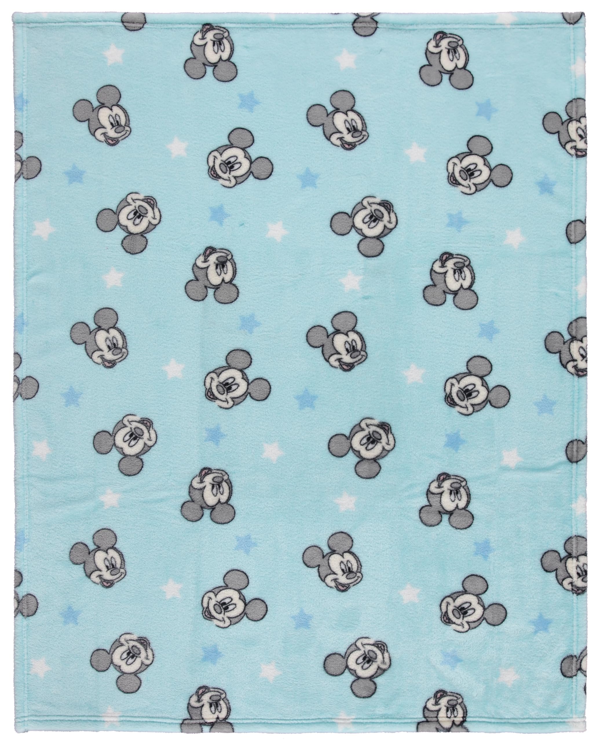 Disney Characters Flannel Fleece Baby Blanket - Soft & Cozy 30x40 Inches, Featuring Mickey Mouse, Minnie Mouse, Winnie The Pooh, and Dumbo