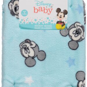 Disney Characters Flannel Fleece Baby Blanket - Soft & Cozy 30x40 Inches, Featuring Mickey Mouse, Minnie Mouse, Winnie The Pooh, and Dumbo