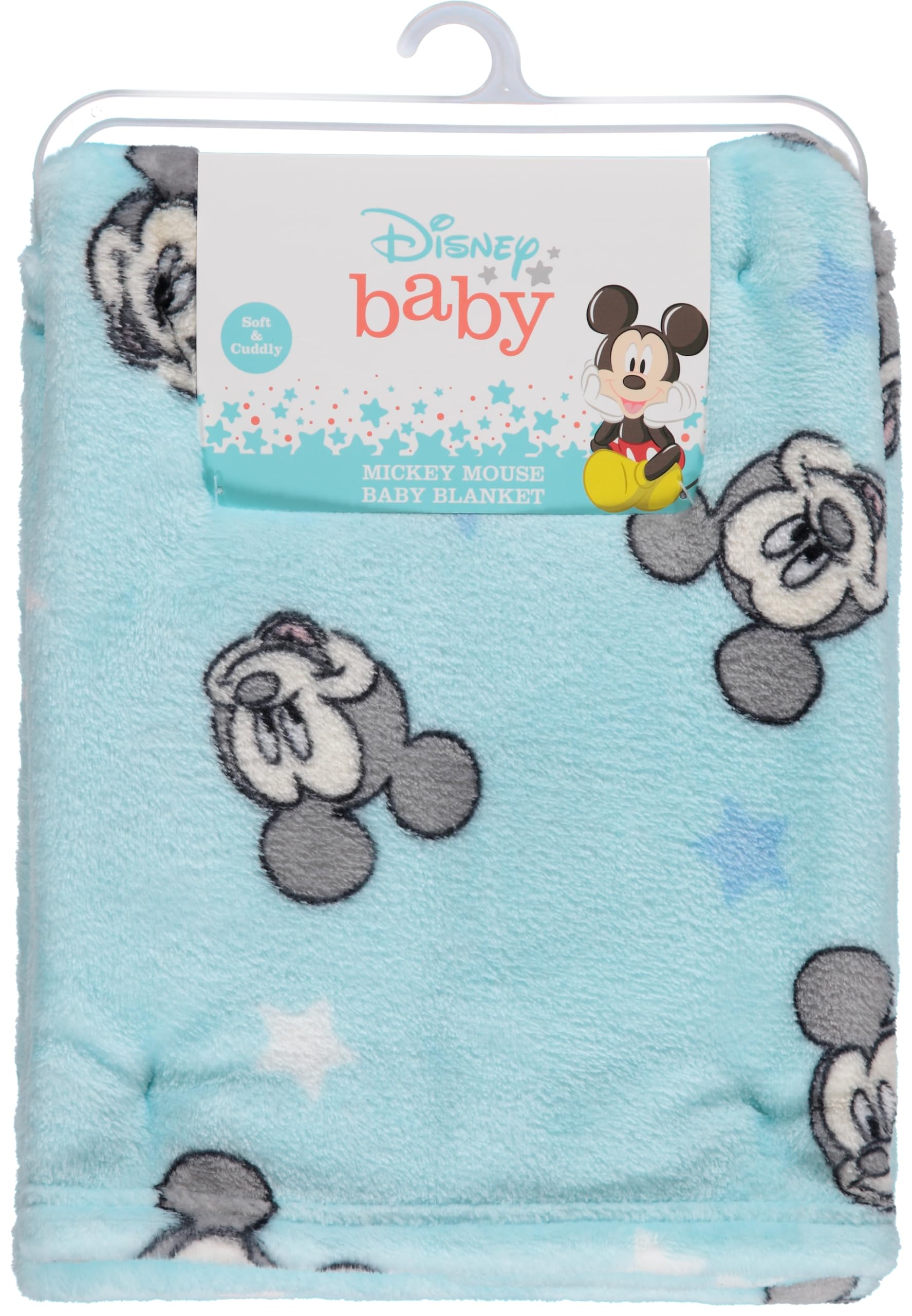 Disney Characters Flannel Fleece Baby Blanket - Soft & Cozy 30x40 Inches, Featuring Mickey Mouse, Minnie Mouse, Winnie The Pooh, and Dumbo