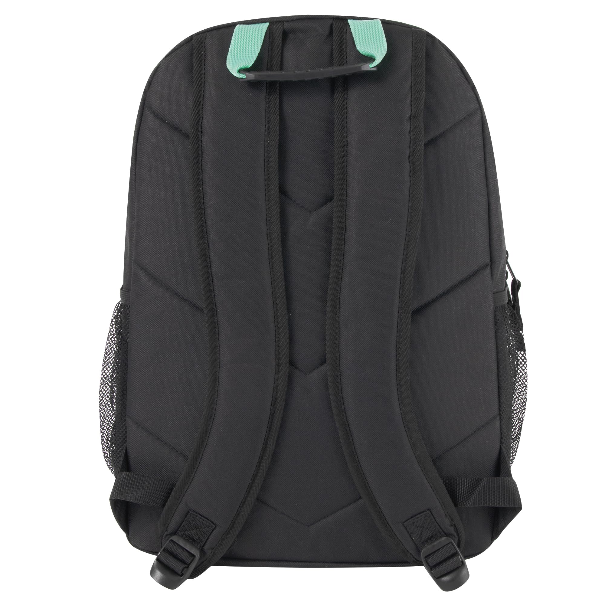 Summit Ridge 18 Inch Multi Pocket Carry On Travel Backpack for School Kids, Hiking, Work with Side Pockets (Black)