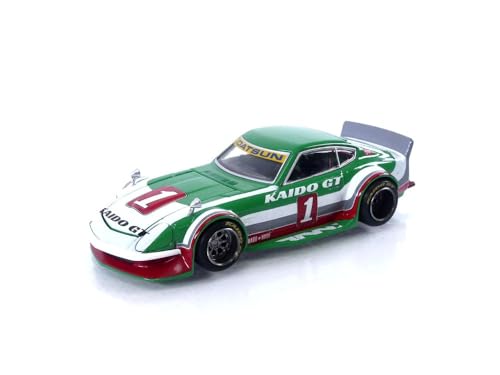 MINI GT Datsun KAIDO Fairlady Z Kaido GT V2#1 Green with White (Designed by Jun Imai) Kaido House Special 1/64 Diecast Model Car KHMG030