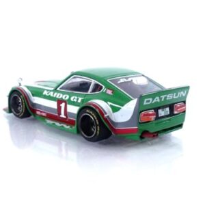 MINI GT Datsun KAIDO Fairlady Z Kaido GT V2#1 Green with White (Designed by Jun Imai) Kaido House Special 1/64 Diecast Model Car KHMG030