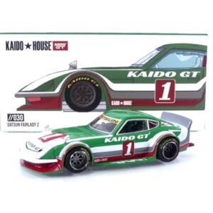 MINI GT Datsun KAIDO Fairlady Z Kaido GT V2#1 Green with White (Designed by Jun Imai) Kaido House Special 1/64 Diecast Model Car KHMG030