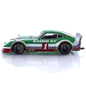 MINI GT Datsun KAIDO Fairlady Z Kaido GT V2#1 Green with White (Designed by Jun Imai) Kaido House Special 1/64 Diecast Model Car KHMG030