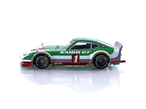 MINI GT Datsun KAIDO Fairlady Z Kaido GT V2#1 Green with White (Designed by Jun Imai) Kaido House Special 1/64 Diecast Model Car KHMG030